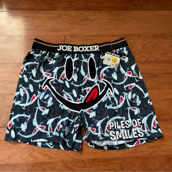 Joe Boxer | Underwear & Socks | Nwt Vintage Joe Boxer Piles Of Smiles ...